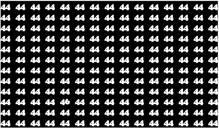 Observation challenge: If you have eagle eyes, find the number 46 among ...